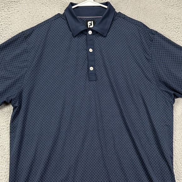 FootJoy | Shirts | Footjoy Fj Mens Golf Polo Shirt Xl Navy White ...